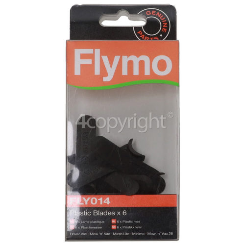 Flymo FLY014 Plastic Blades (Pack Of 6) : Flymo Models: Hovervac 28 ...