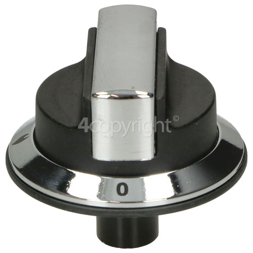 Leisure Cooker Control Knob - Black & Chrome | www.leisure-parts.co.uk