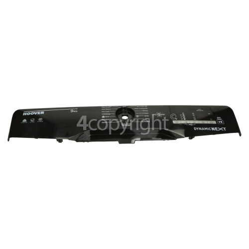 Candy Black Control Panel Fascia Assembly. Part Number 40011209. | Candy UK