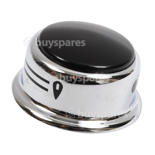 Stoves Hotplate Control Knob - Silver / Black | BuySpares