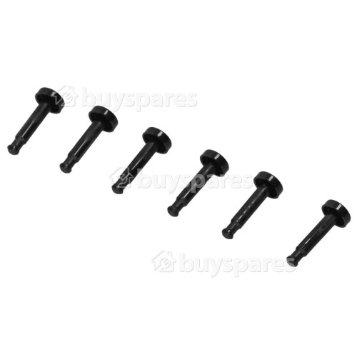 Rangemaster / Leisure / Flavel Timer Button (Pack Of 6) - Black. Part ...