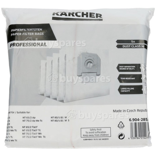 Karcher Paper Filter Dust Bags (Pack Of 5) | BuySpares