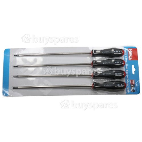 4 Piece Long Star Screwdriver Set. Part Number 37204000. | BuySpares