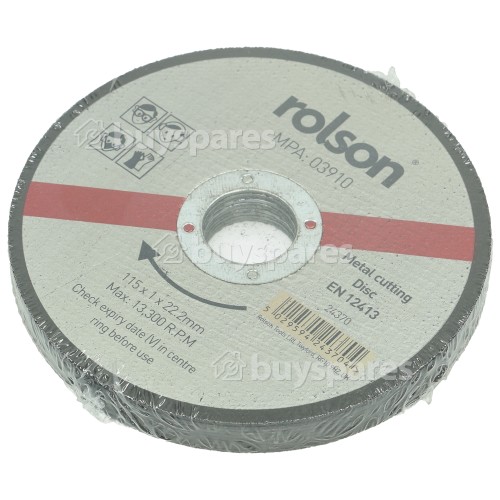 Rolson 115mm Steel Cutting Disc | BuySpares