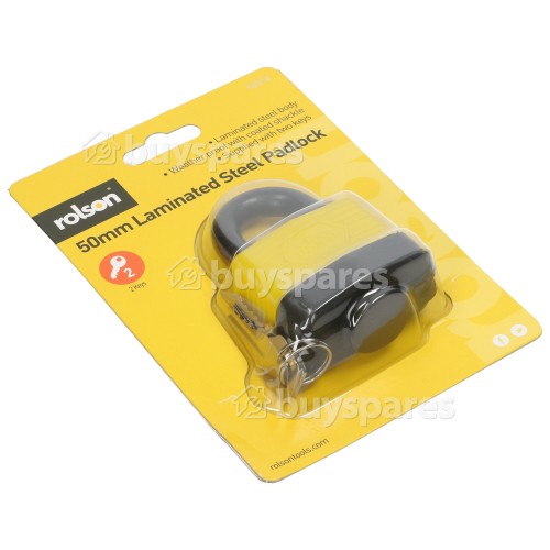 Rolson 50mm Weatherproof Steel Padlock | BuySpares