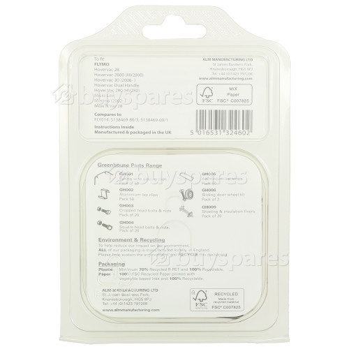 Flymo HV2800 FL246 Plastic Blades : T/f Flymo Models: Hovervac 28 ...