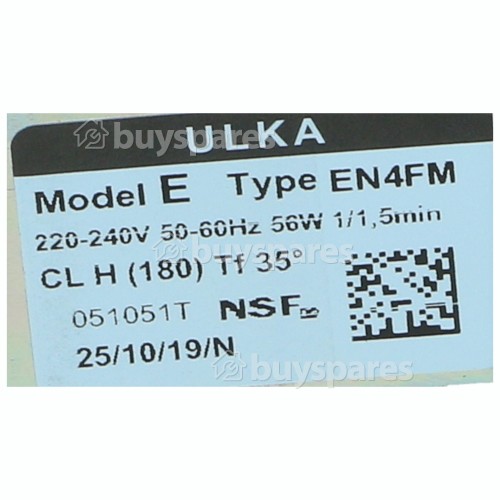Pump : ULKA Model E Type EN4FM 56W 220240V 50/60HZ Iec. Part Number ...