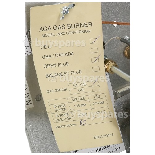 AGA MK2 Natural Gas Conversion Burner | BuySpares
