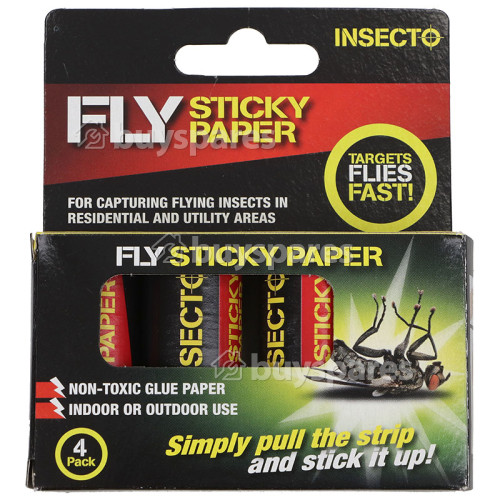 Insecto Fly Sticky Paper (Pack Of 4) (pest Control) Part Number INS3015 ...