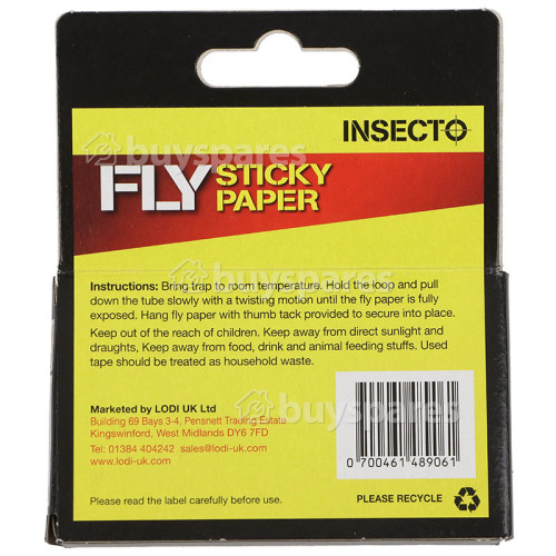 Insecto Fly Sticky Paper (Pack Of 4) (pest Control) Part Number INS3015 ...