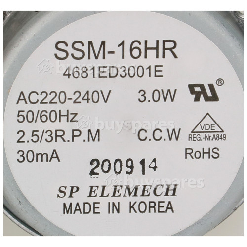 LG Motor Assembly Ac Stepping : SP ELEMECH SSM-16H 4681ED30013 | BuySpares