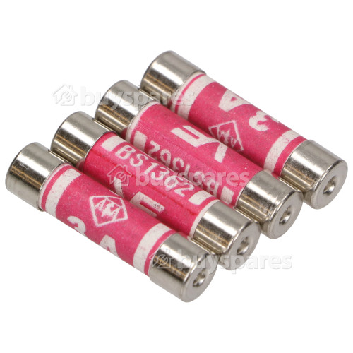 Wellco 3A Plug Top Fuses | BuySpares