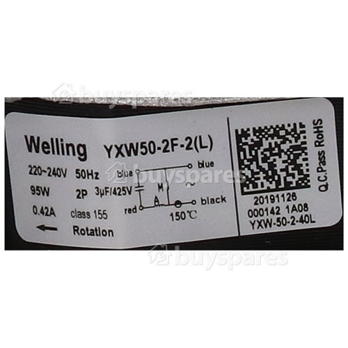 Geschirrspüler-Umwälzpumpe : Welling YXW50-2F-2(L) 95W. Artikelnummer ...