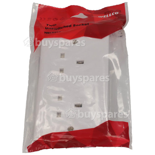 Wellco Twin Unswitched Socket | BuySpares
