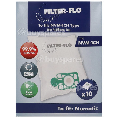 NVM-1CH Filter-Flo Synthetic Dust Bags (Box Of 10) | BuySpares