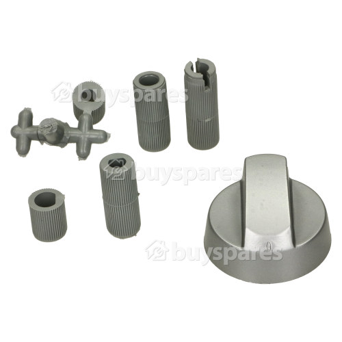 Logik LTOC50W12 Universal Multifit Cooker Control Knob - Silver | BuySpares