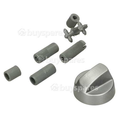 Logik LTOC50W12 Universal Multifit Cooker Control Knob - Silver | BuySpares