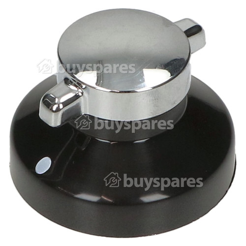 Hotplate/Grill Control Knob - Black / Chrome | BuySpares
