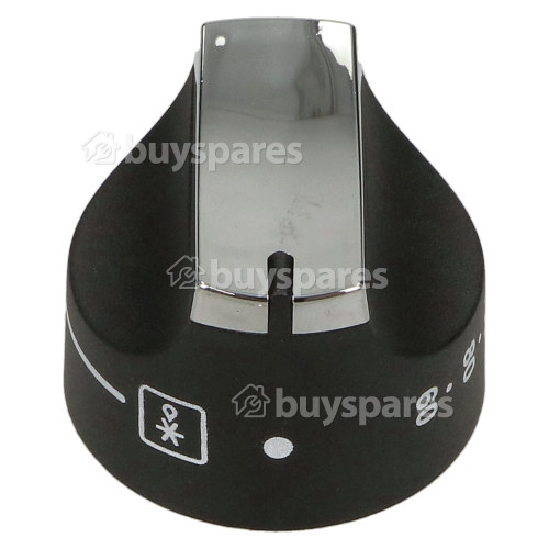 Main Oven Control Knob - Black / Chrome | BuySpares
