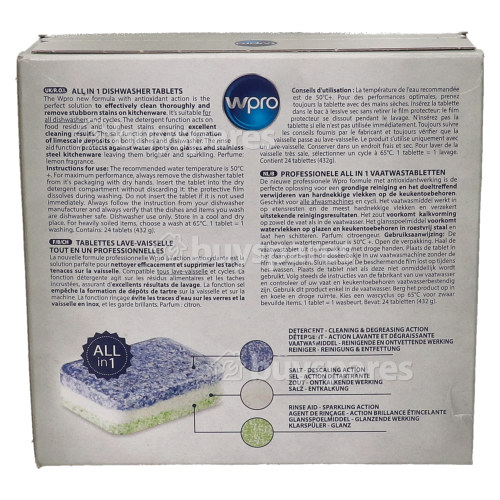 Wpro Powerpro Dishwasher Tablets (Box Of 24) | BuySpares