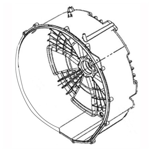 LG Washing Machine Rear Tub Assembly. Part Number 3045ER0030N. | eSpares