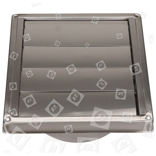 Sortie Murale 150mm Avec Clapets Anti-gravité - Acier Inoxydable | eSpares