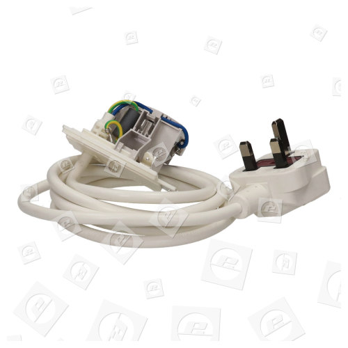 Hotpoint Washing Machine UK Mains Cable 1.75m. Part Number C00271810 ...