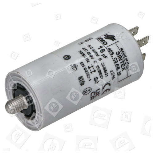 Whirlpool Washing Machine Capacitor 16Uf. Part Number 481281728957 ...