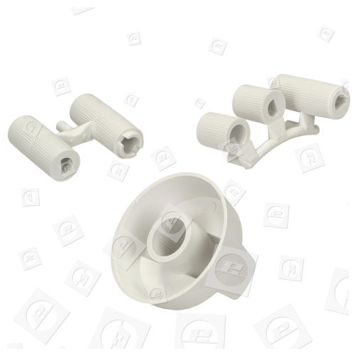 Leisure BGH1W Universal Multifit Cooker Control Knob, White, 42mm | eSpares