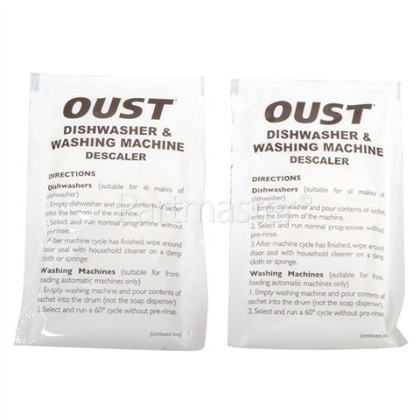 Oust Descaler: Dishwasher & Washing Machine (2 X 50ml Sachets) | www ...