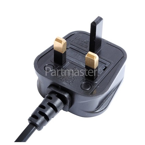 Figure-8 Right-Angled Mains Lead - UK Plug | www.partmaster.co.uk