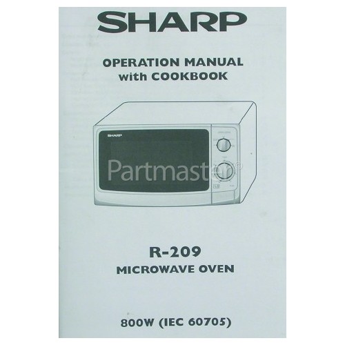 Sharp Instruction Book | www.partmaster.co.uk