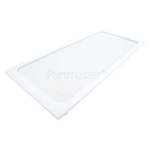 Fridge Glass Crisper Shelf Assembly : 500x225mm | www.partmaster.co.uk