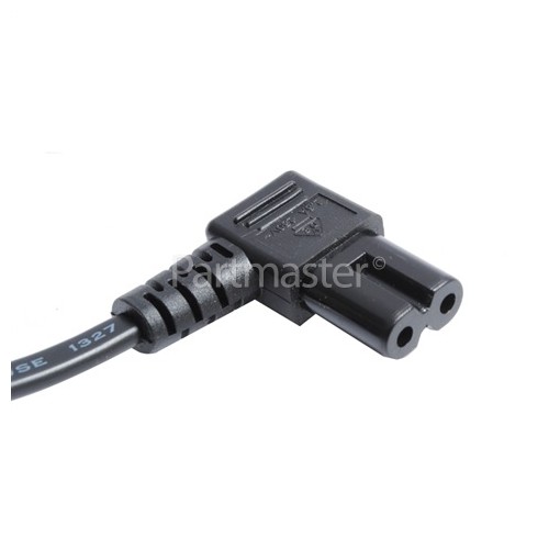 Figure-8 Right-Angled Mains Lead - UK Plug | www.partmaster.co.uk