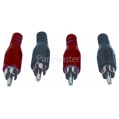 2 Phono Plugs To 2 Phono Plugs Lead | www.partmaster.co.uk