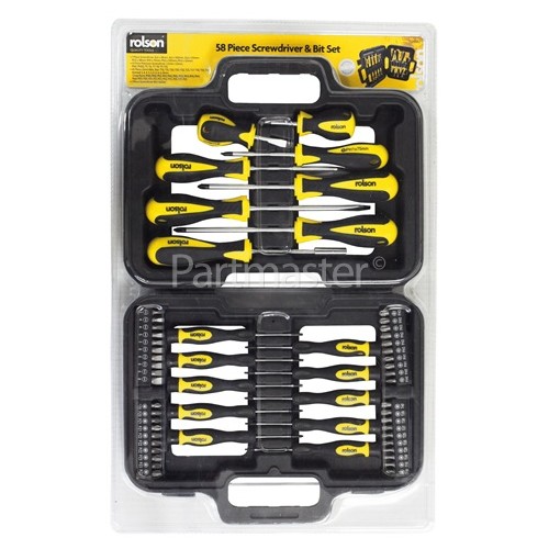 Rolson 58 Piece Screwdriver Set (workshop). Part Number 28882. | www ...