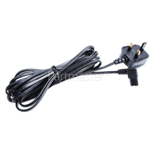 Figure-8 Right-Angled Mains Lead - UK Plug | www.partmaster.co.uk
