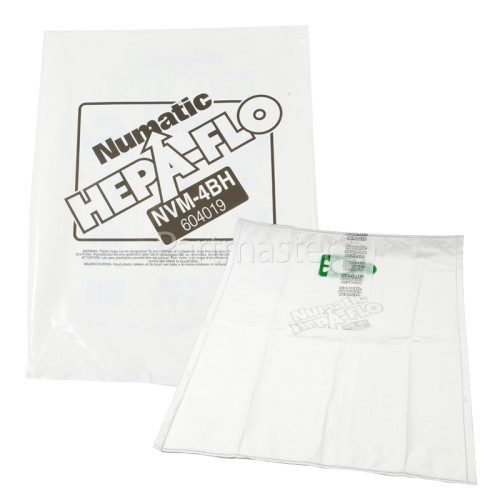 Numatic NVM-4BH 10 Hepaflo Filter Bags | www.partmaster.co.uk