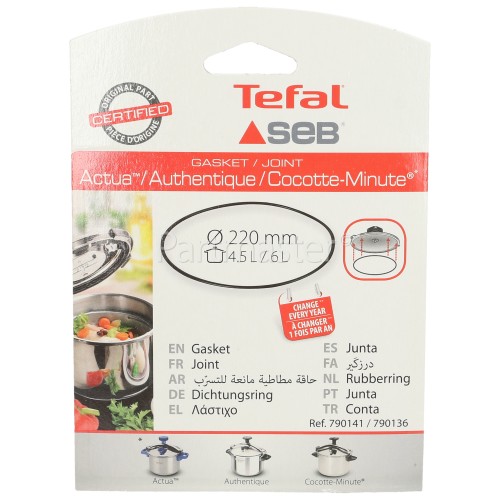 SEB Seal / Gasket For Pressure Cooker 220mm Dia. | www.partmaster.co.uk