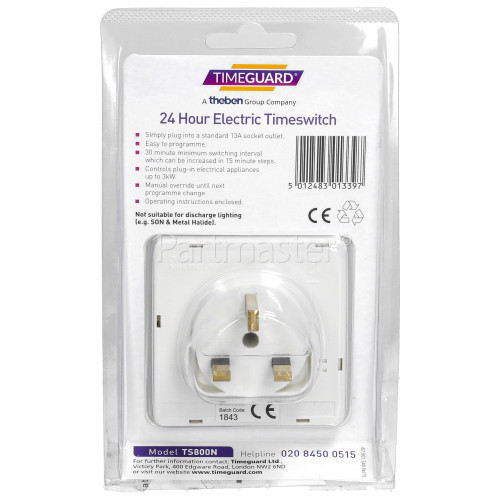 Time Guard 24hr Plug In Time Controller | www.partmaster.co.uk