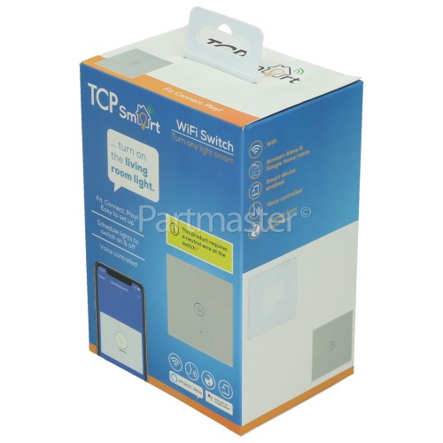 TCP Smart WiFi Single Light Wall Switch | www.partmaster.co.uk