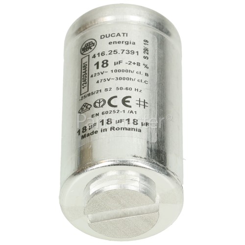 Electrolux Group Capacitor 18UF | www.partmaster.co.uk