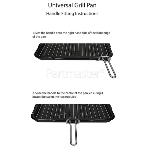 Universal Grill Pan Assembly - 387x300x40mm | www.partmaster.co.uk