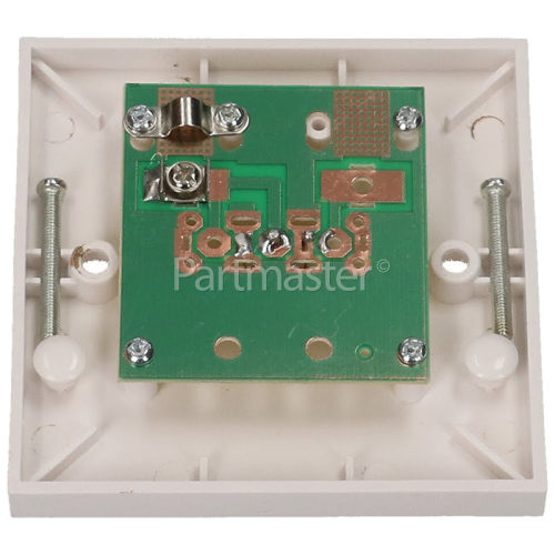 Wellco Flush Mount TV Aerial Socket | www.partmaster.co.uk