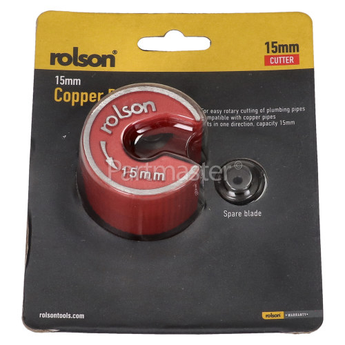 Rolson 15mm Copper Pipe Cutter www.partmaster