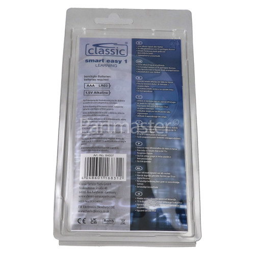 Classic Compatible Smart Easy1 Learning TV Remote Control. Part Number ...