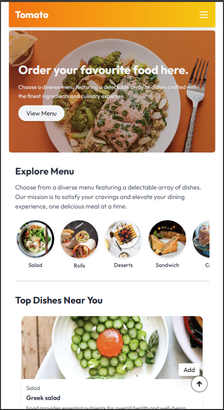 GitHub - Ramkumar6813-git/tomato-food-order-app: Tomato - a food delivery react web app inspired ...