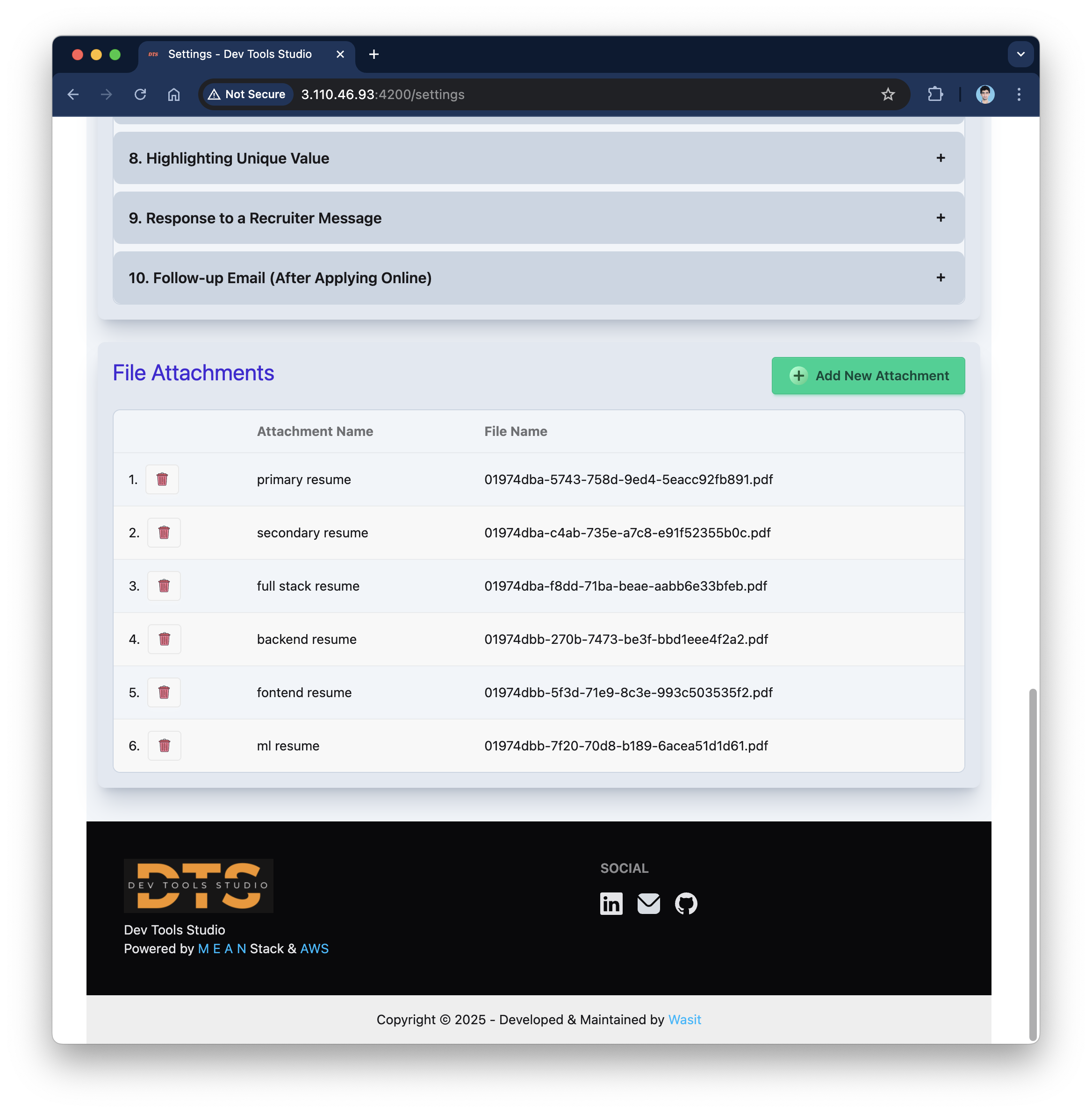 Wasit Shafi - Sr. Software Engineer(Full-Stack)