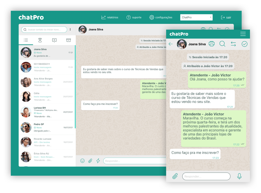 chatPro - Plataforma para WhatsApp