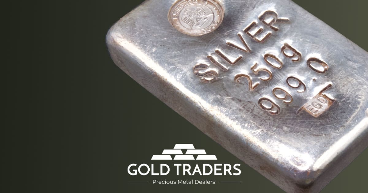 250g Silver Bar Value Today | Sell Silver Bullion Bars UK